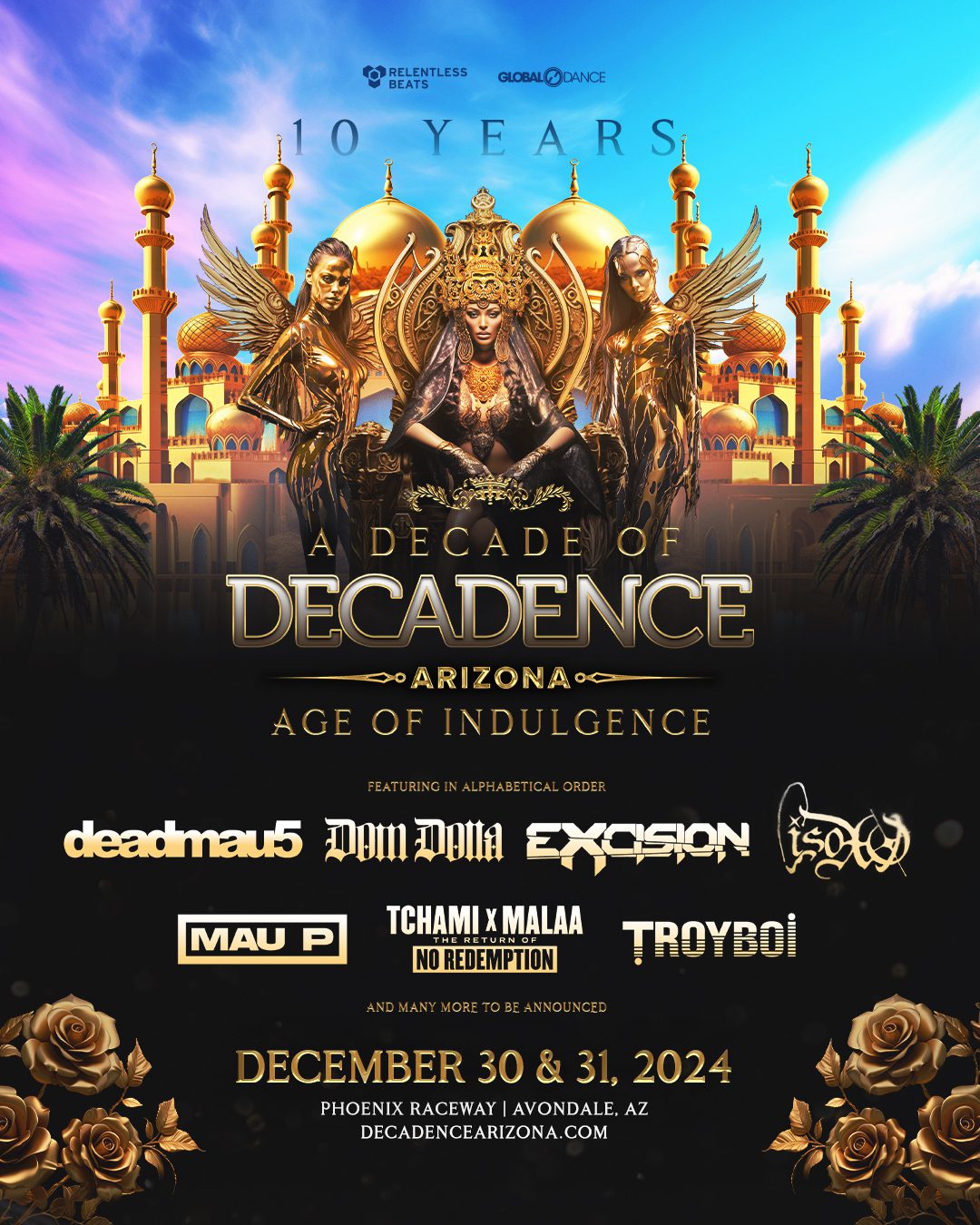 A DECADE OF DECADENCE ARIZONA: AGE OF INDULGENCE PHASE 01 LINEUP ...