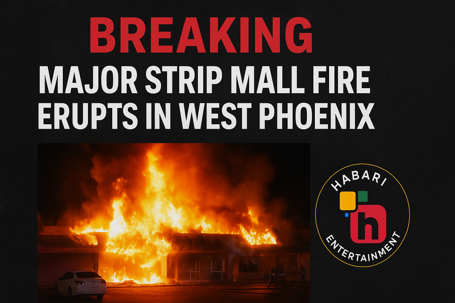 Breaking: Major Strip Mall Fire Erupts in West Phoenix