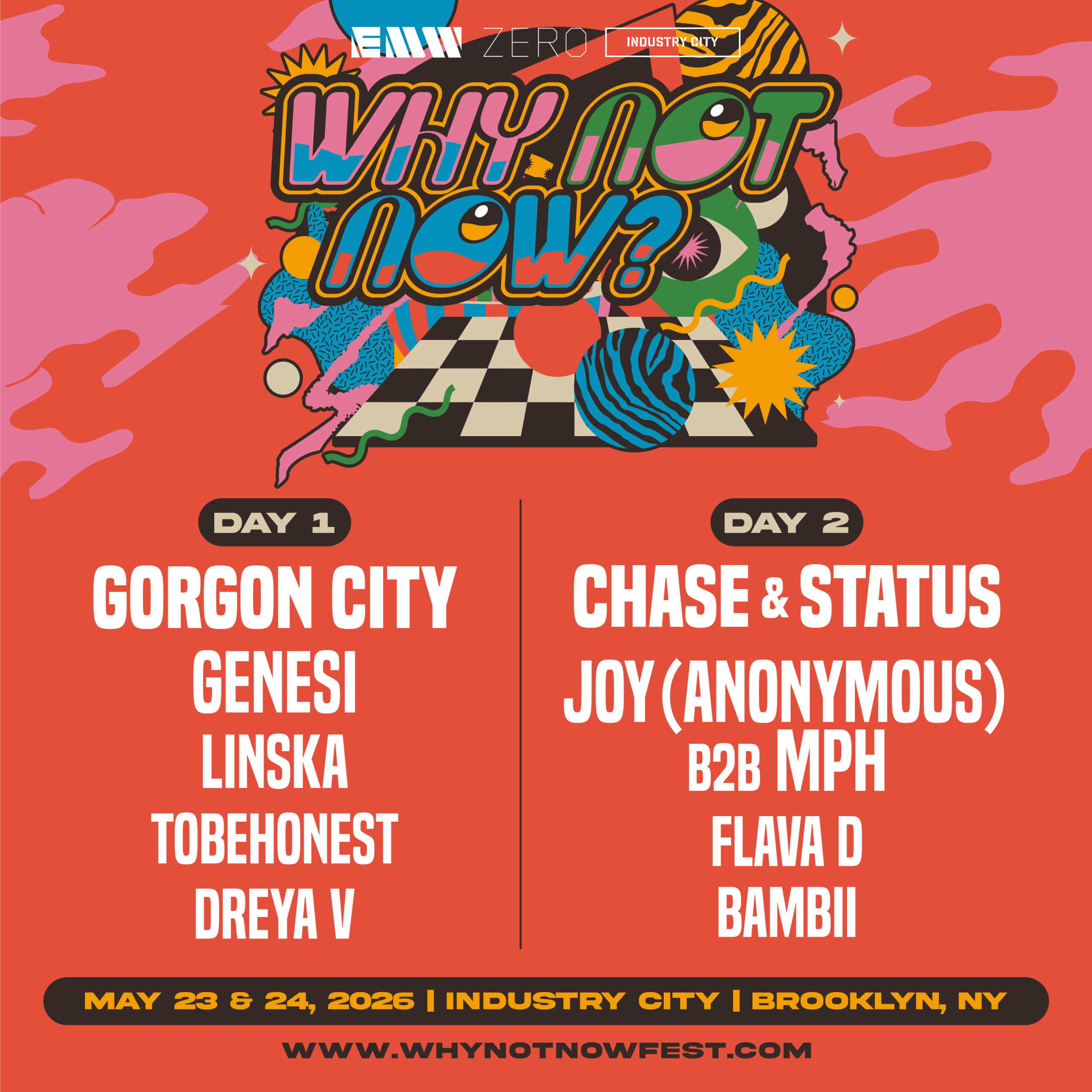 GORGON CITY x CHASE & STATUS TO HEADLINE BROOKLYN MEMORIAL DAY WEEKEND